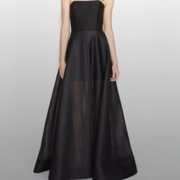 Halston Heritage | Dresses | Halston Prom Dress Shear Strapless | Poshmark
